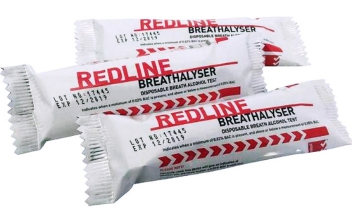 Redline Disposable Alcohol Test .05% (Box of 10) – Breath Test for ...